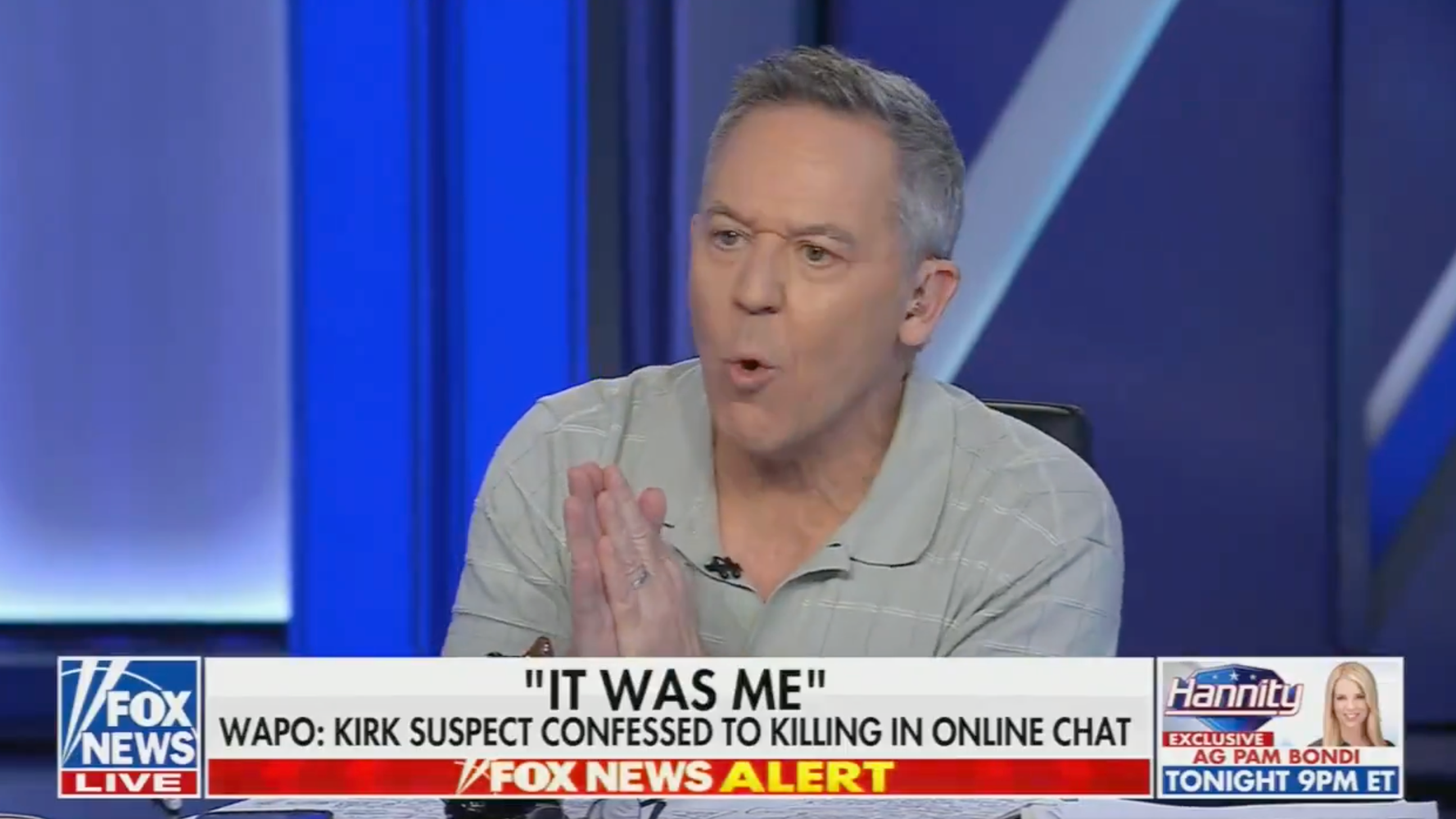 Greg Gutfeld angrily confronted a coworker during a live broadcast for ...