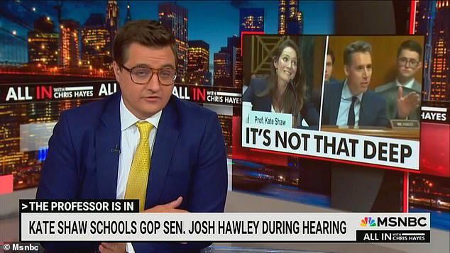 Awkward moment when MSNBC host Chris Hayes discusses his own spouse ...