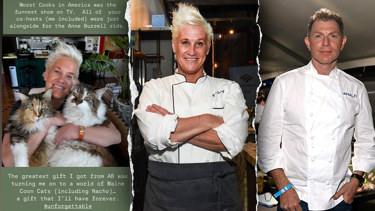 Chef Bobby Flay shared the final message he received from Chef Anne ...