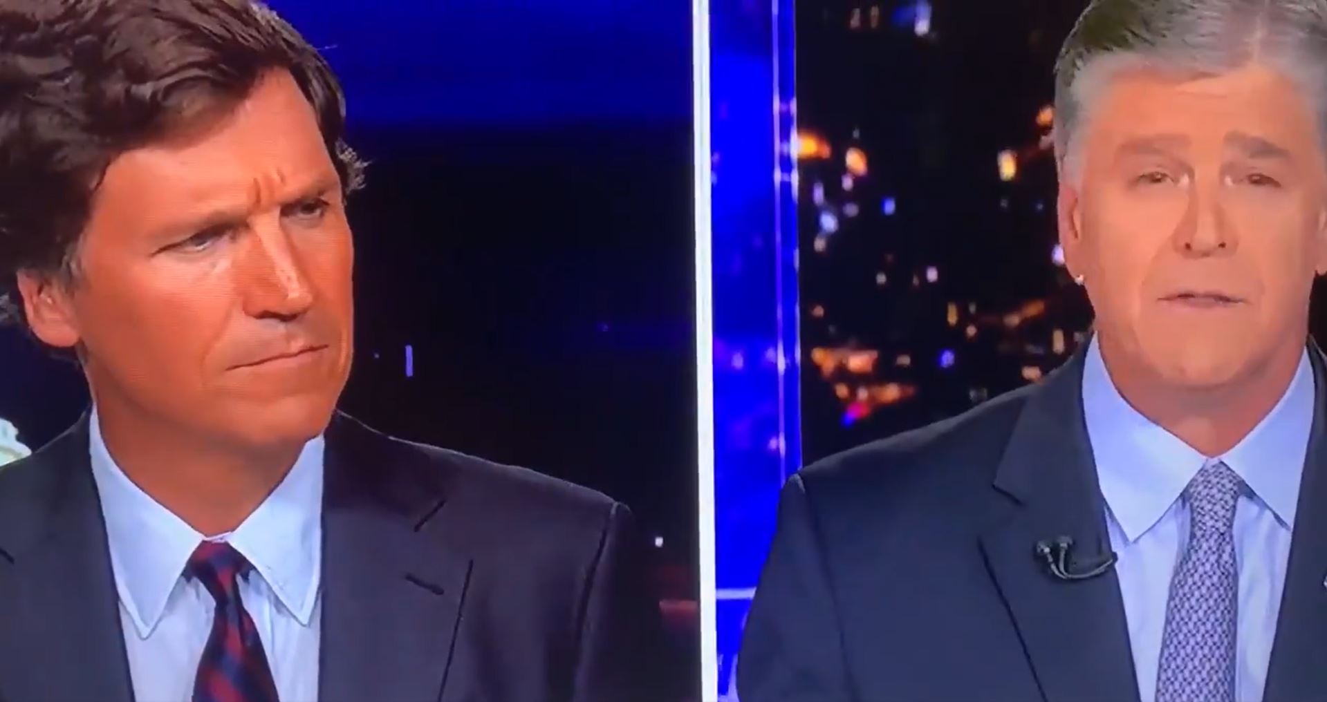 During a live interview, Sean Hannity yelled at Carlson and told him to ...