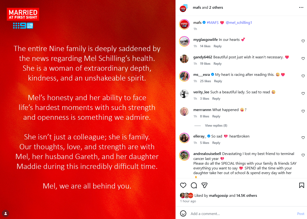 A BREAKTHROUGH! MAFS expert Mel Schilling has shared that her cancer is ...